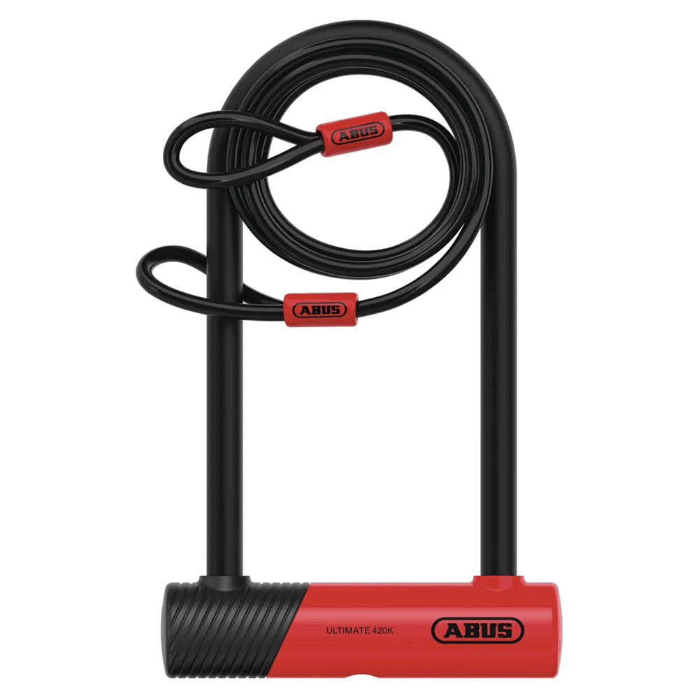 Abus Ultimate 420 Lock and Cable 230mm | Bike Locks | Sprockets Cycles