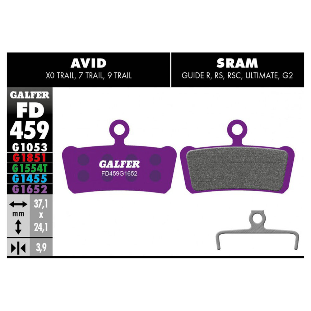 Galfer Disc Brake Pads for SRAM Guide / Avid X0 Trail – Sprockets Cycles
